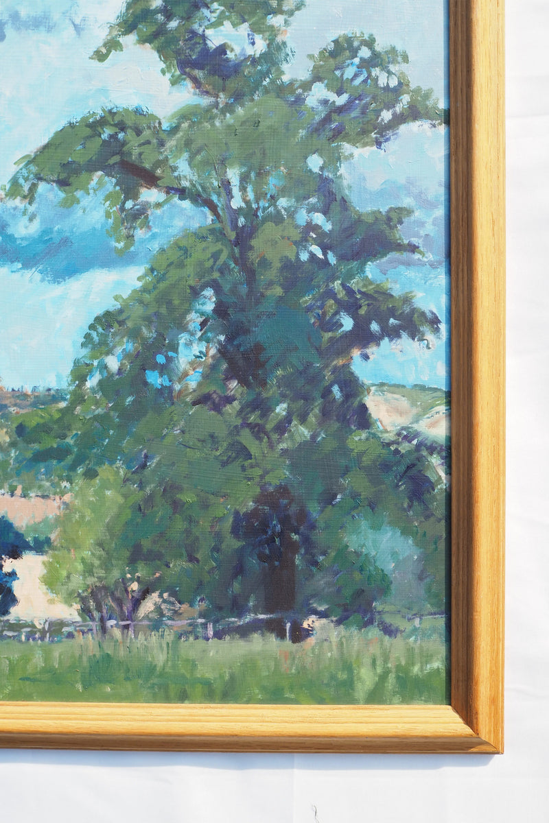 Vintage Oil On Board Landscape Painting | Maison Flâneur