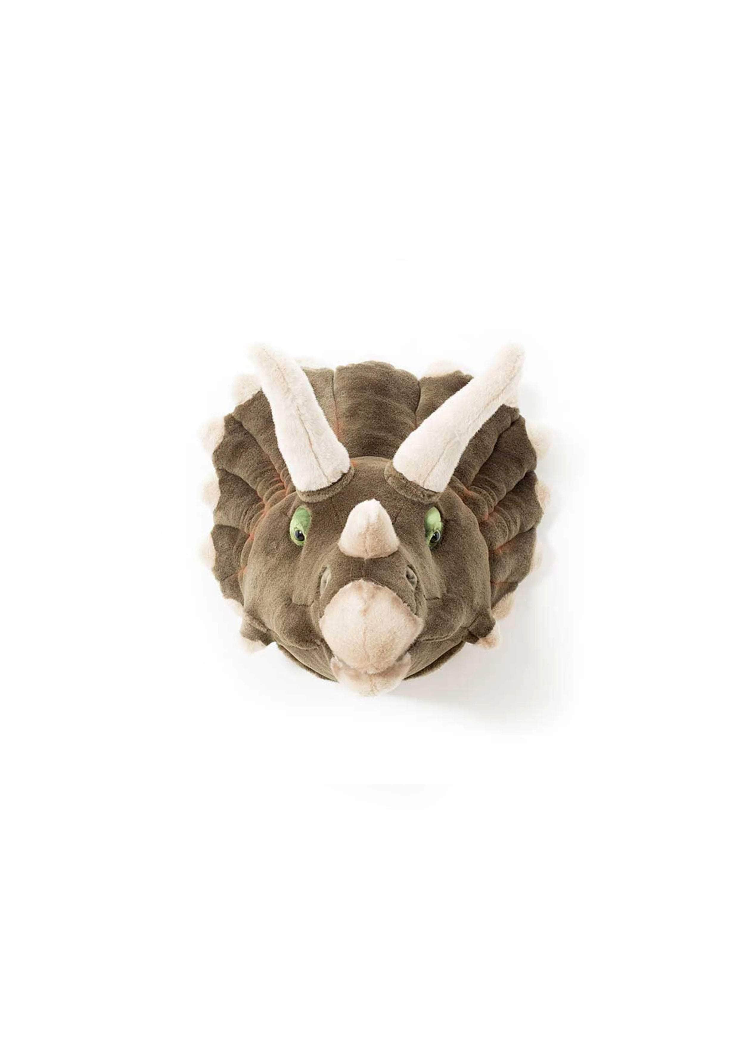 Adam the Triceratops Wall Mounted Plush Head Maison Flaneur
