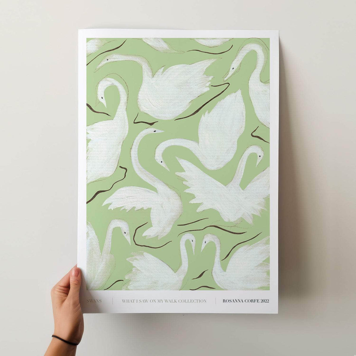 A3 - Swans Print | Maison Flâneur