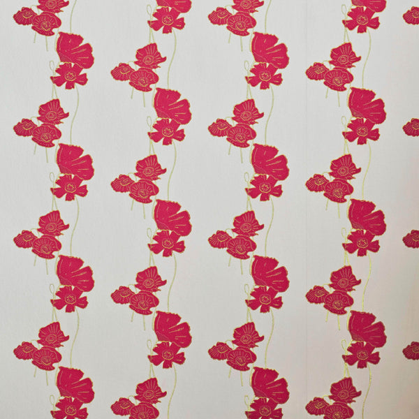 Poppy Fields Wallpaper | Maison Flâneur