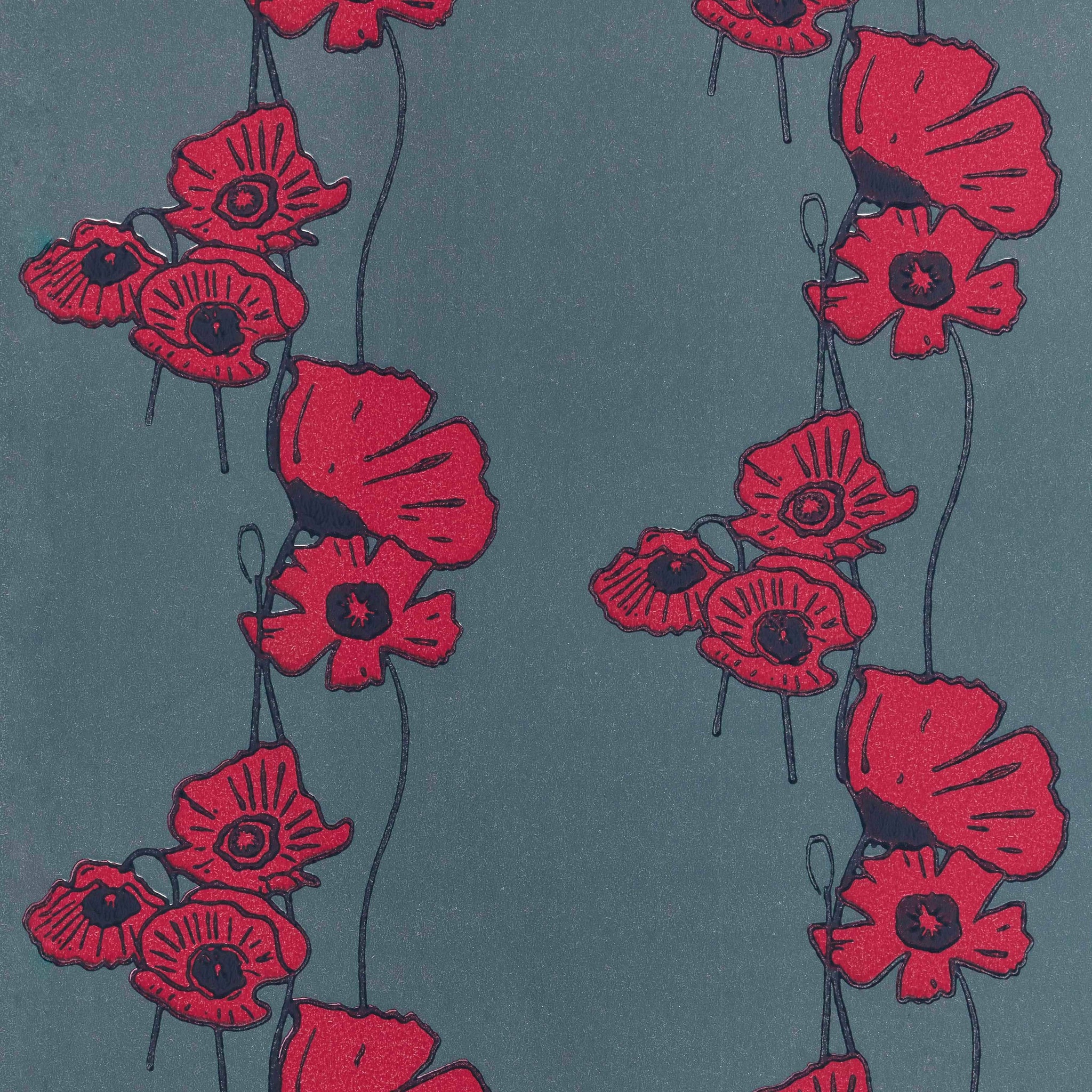Poppy Fields Wallpaper | Maison Flâneur