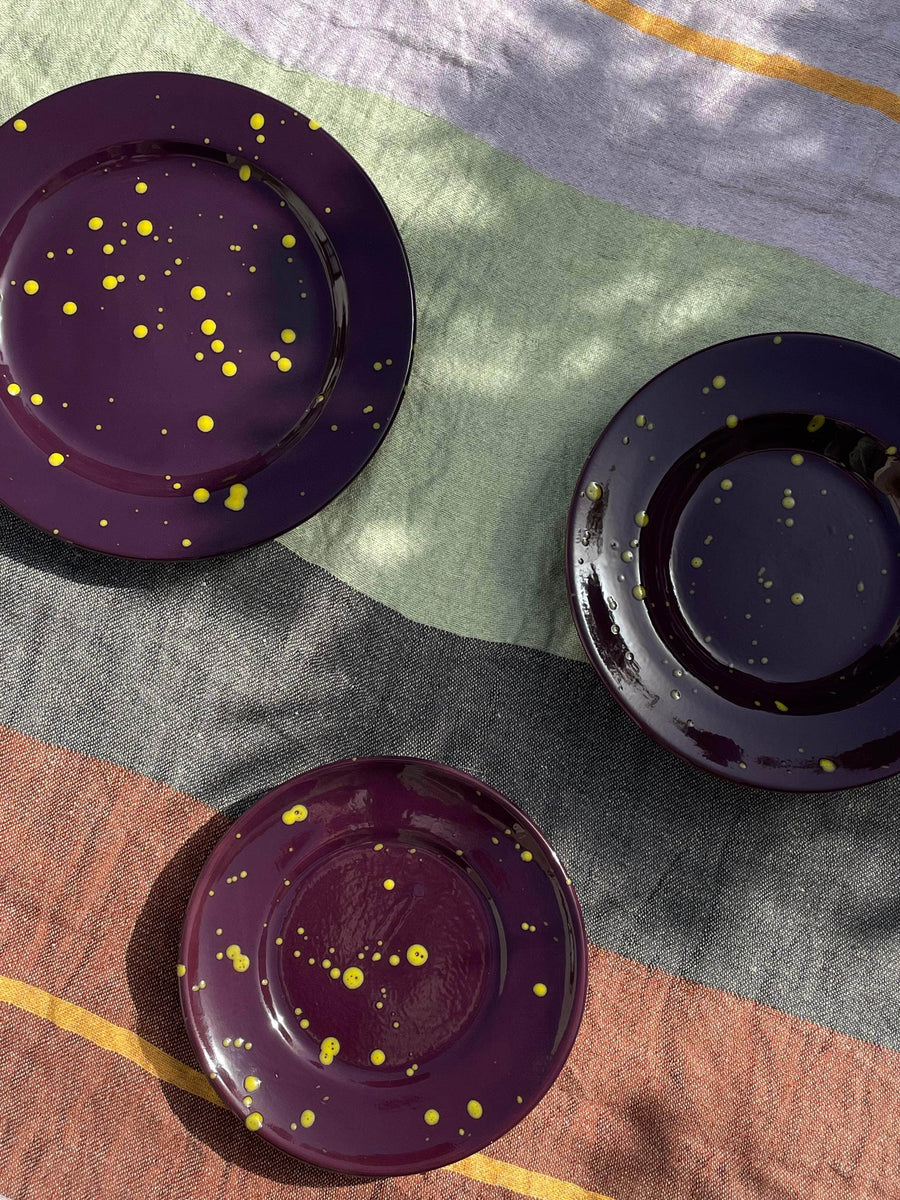 Hand Splatter Terracotta Dessert Plate | Maison Flâneur