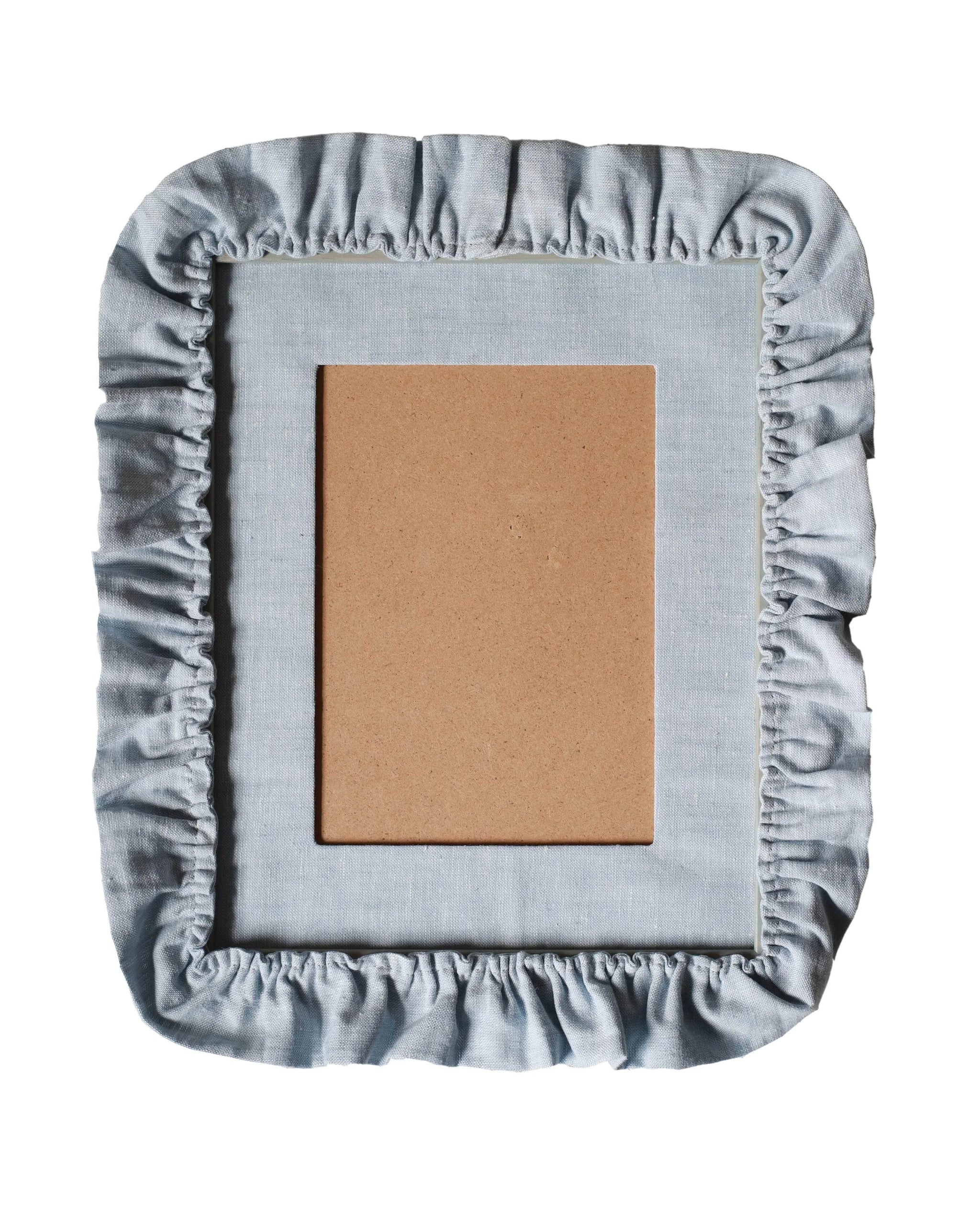 Sky Blue Ruffle Frame | Maison Flâneur