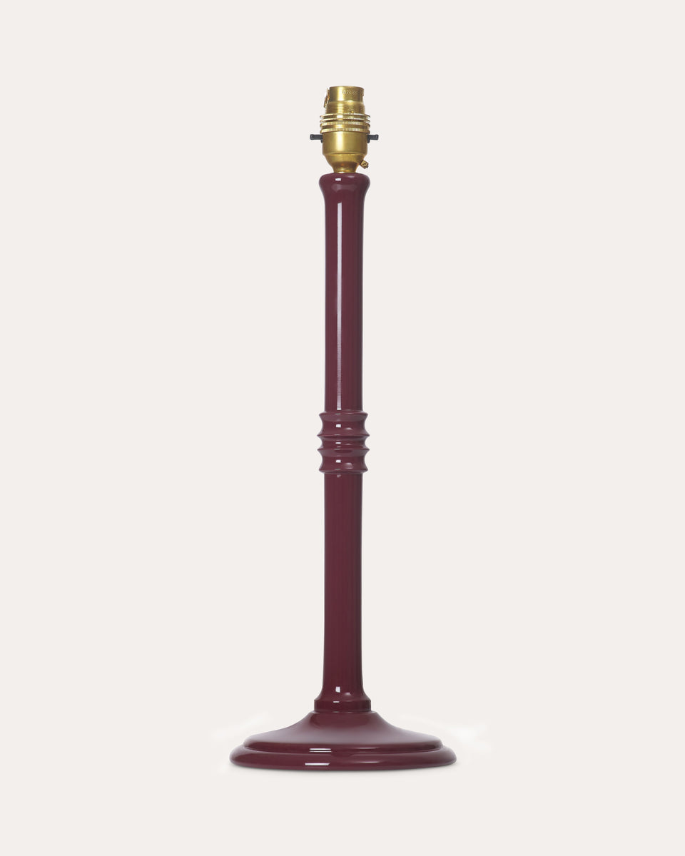 The Lacquered Lampstand in Damson | Maison Flâneur