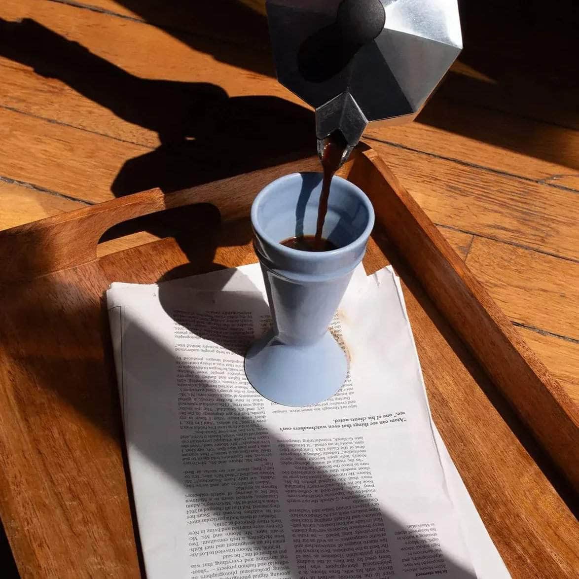 Nouveau Mazagran Coffee Cup Blue | Maison Flâneur