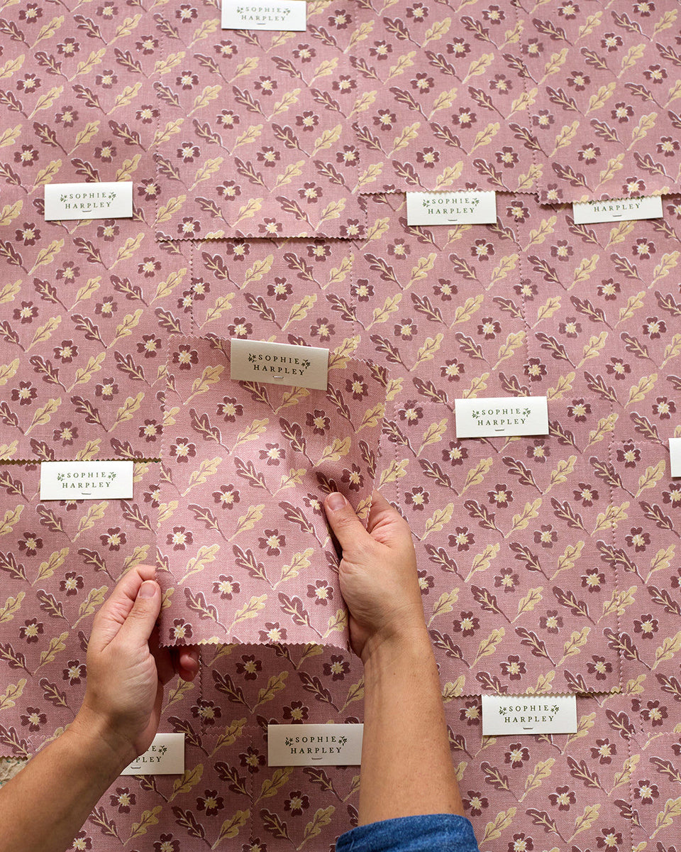 Oxalis Oak Linen - Rose | Maison Flâneur