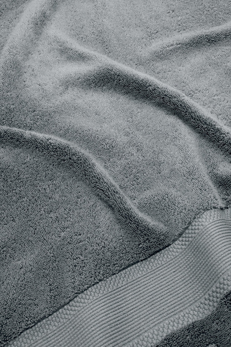 Organic Cotton Bath Sheet - Slate Grey | Maison Flâneur