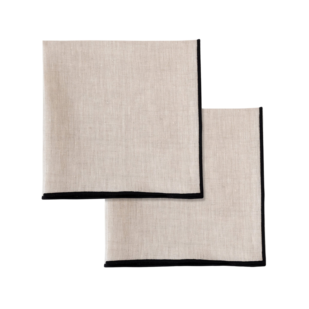 Beige Linen Napkins - Set of 2 | Maison Flâneur