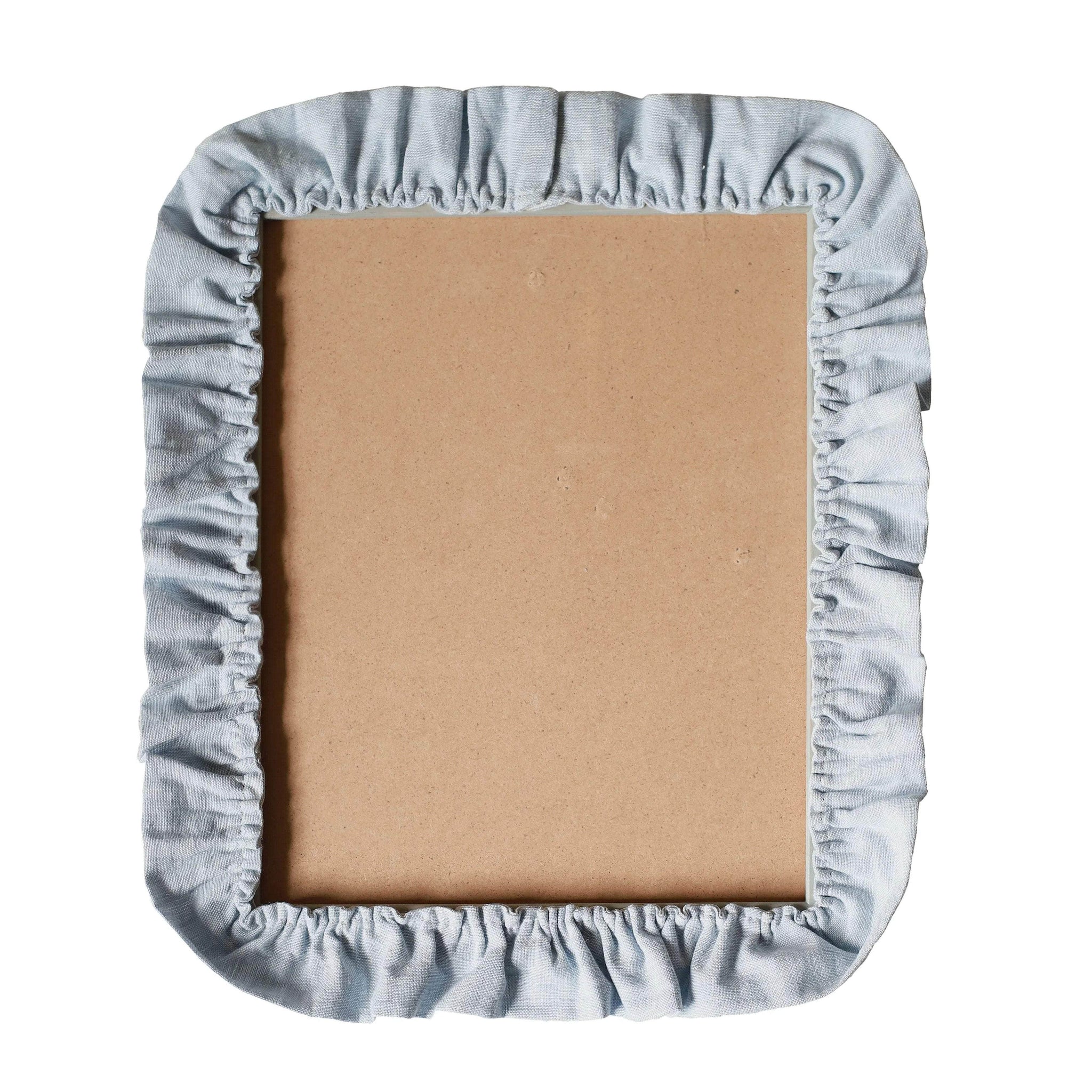 Sky Blue Ruffle Frame | Maison Flâneur