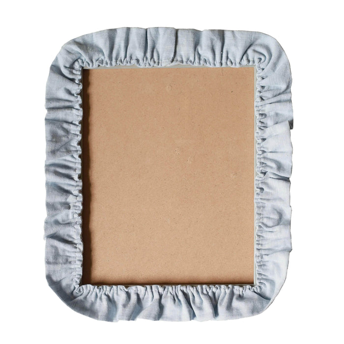 Sky Blue Ruffle Frame | Maison Flâneur