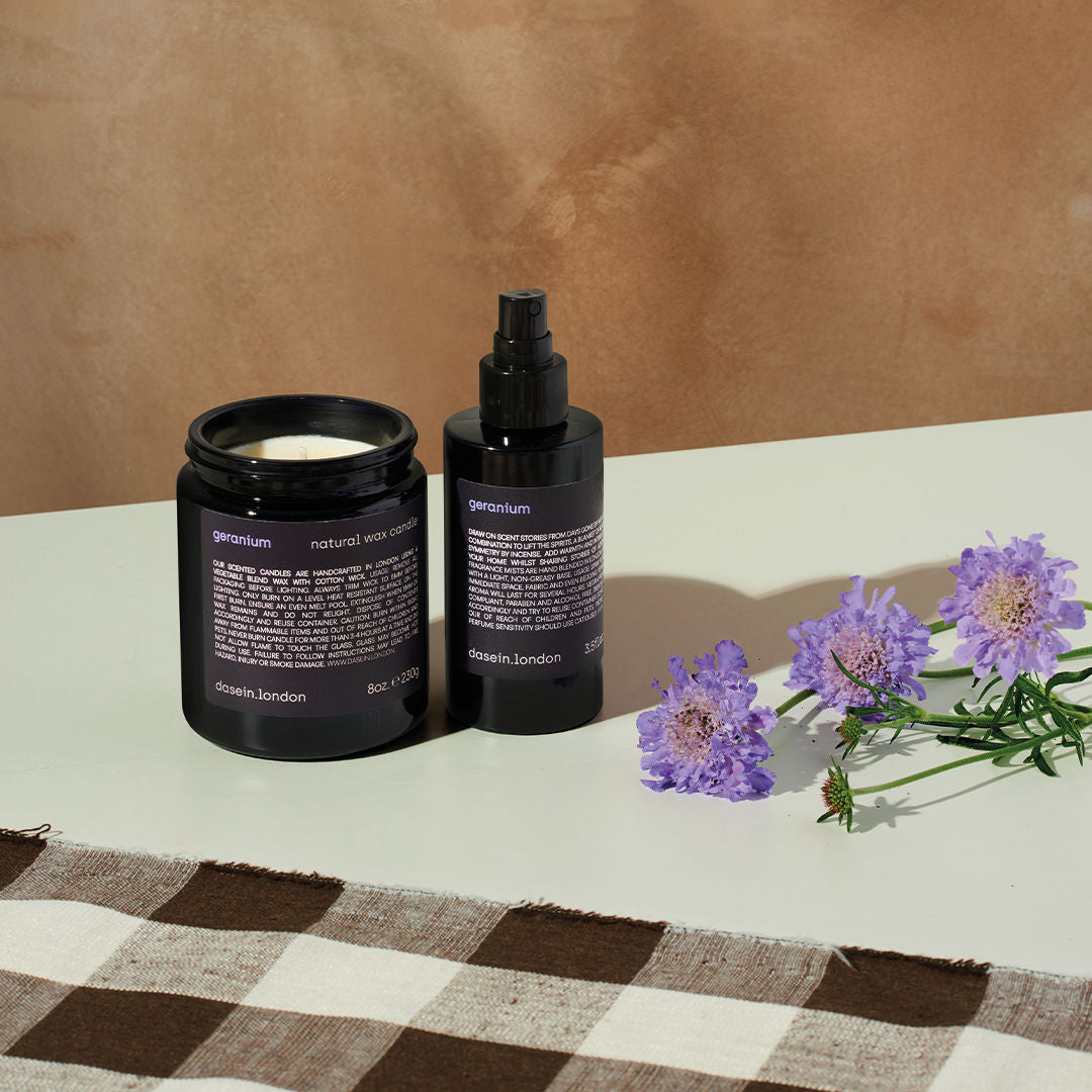 Geranium Natural Wax Candle (230g) | Maison Flâneur