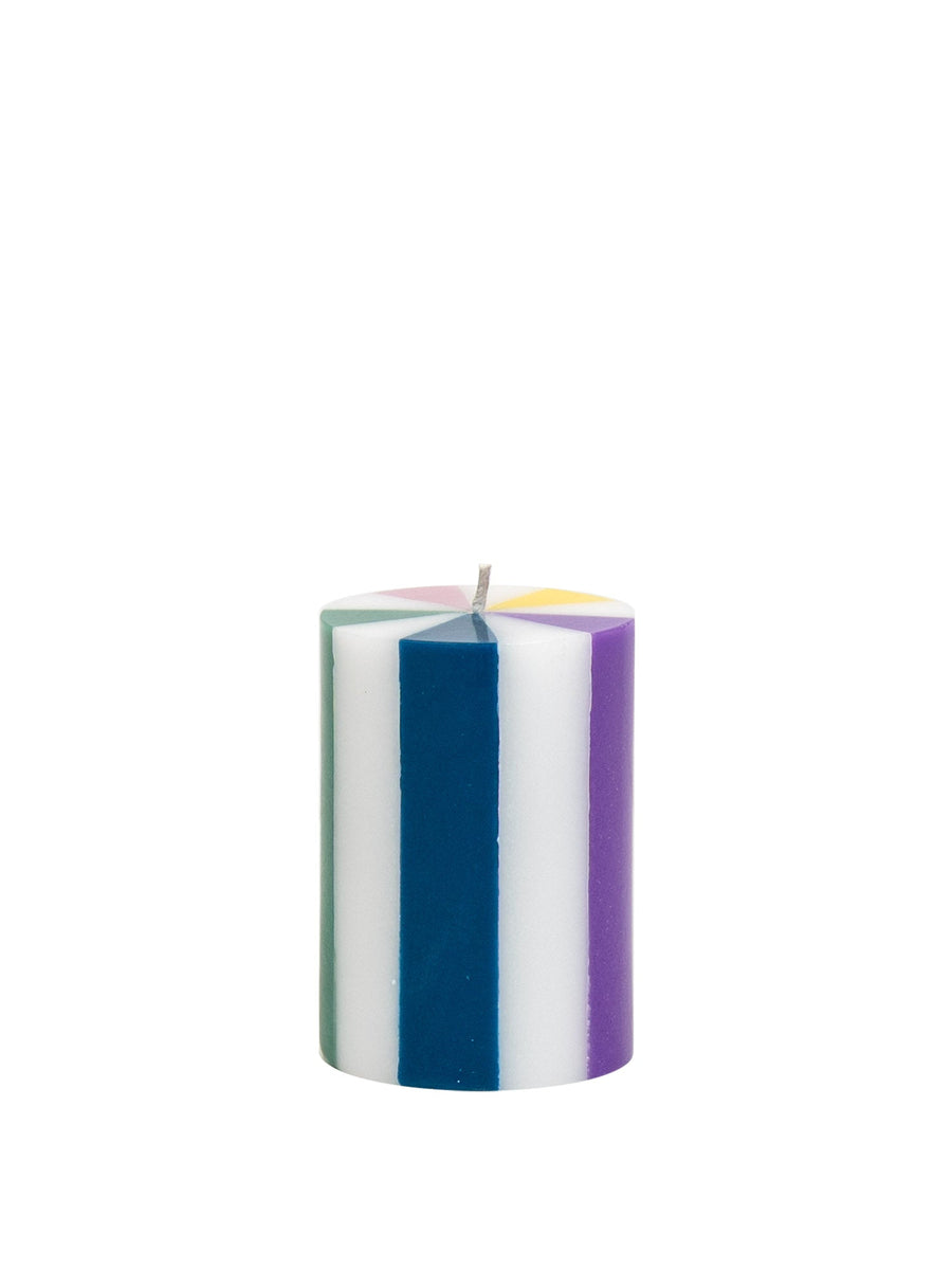 Stripe Pillar Candles S | Maison Flâneur