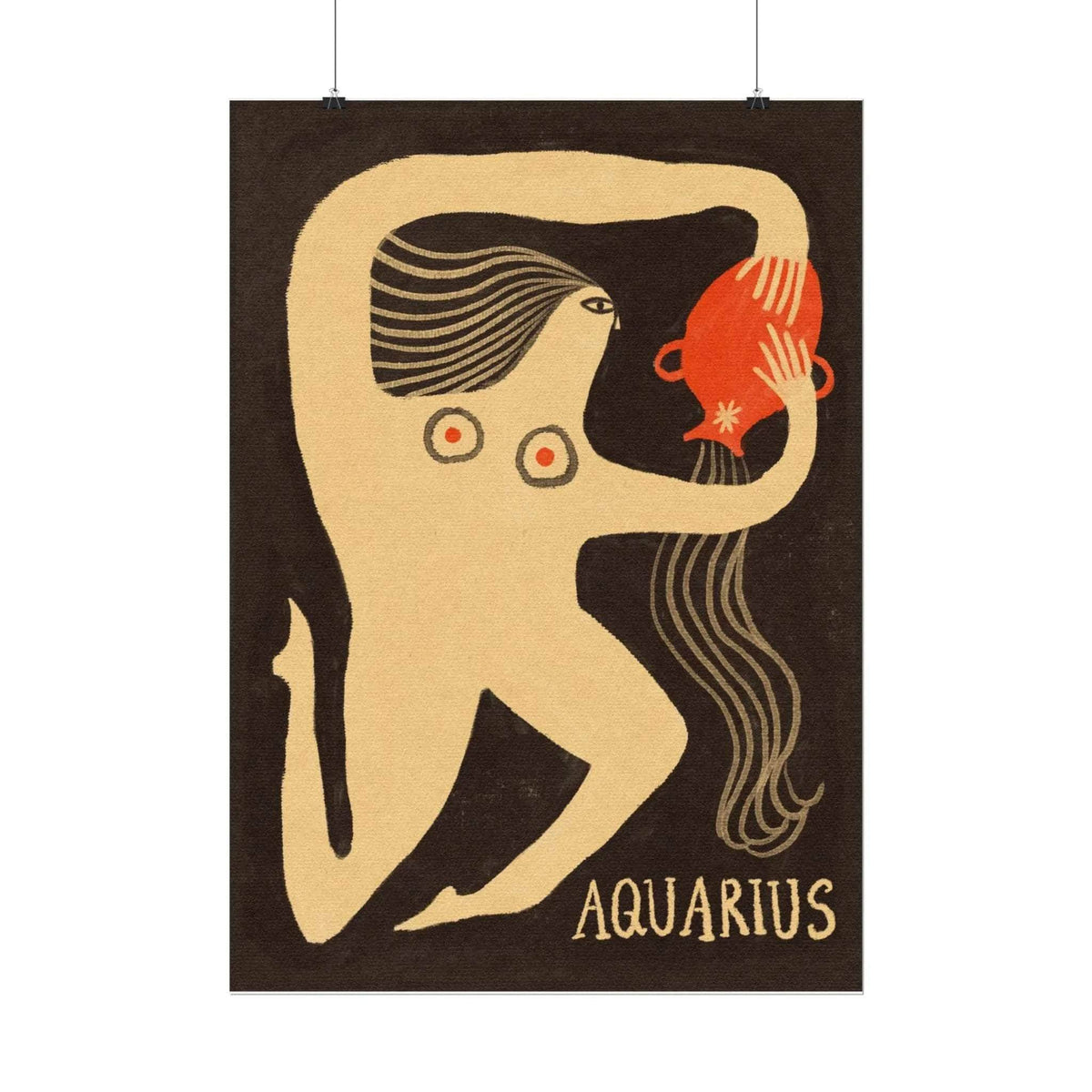 Tabby Booth Fine Art Zodiac Print • Aquarius | Maison Flâneur