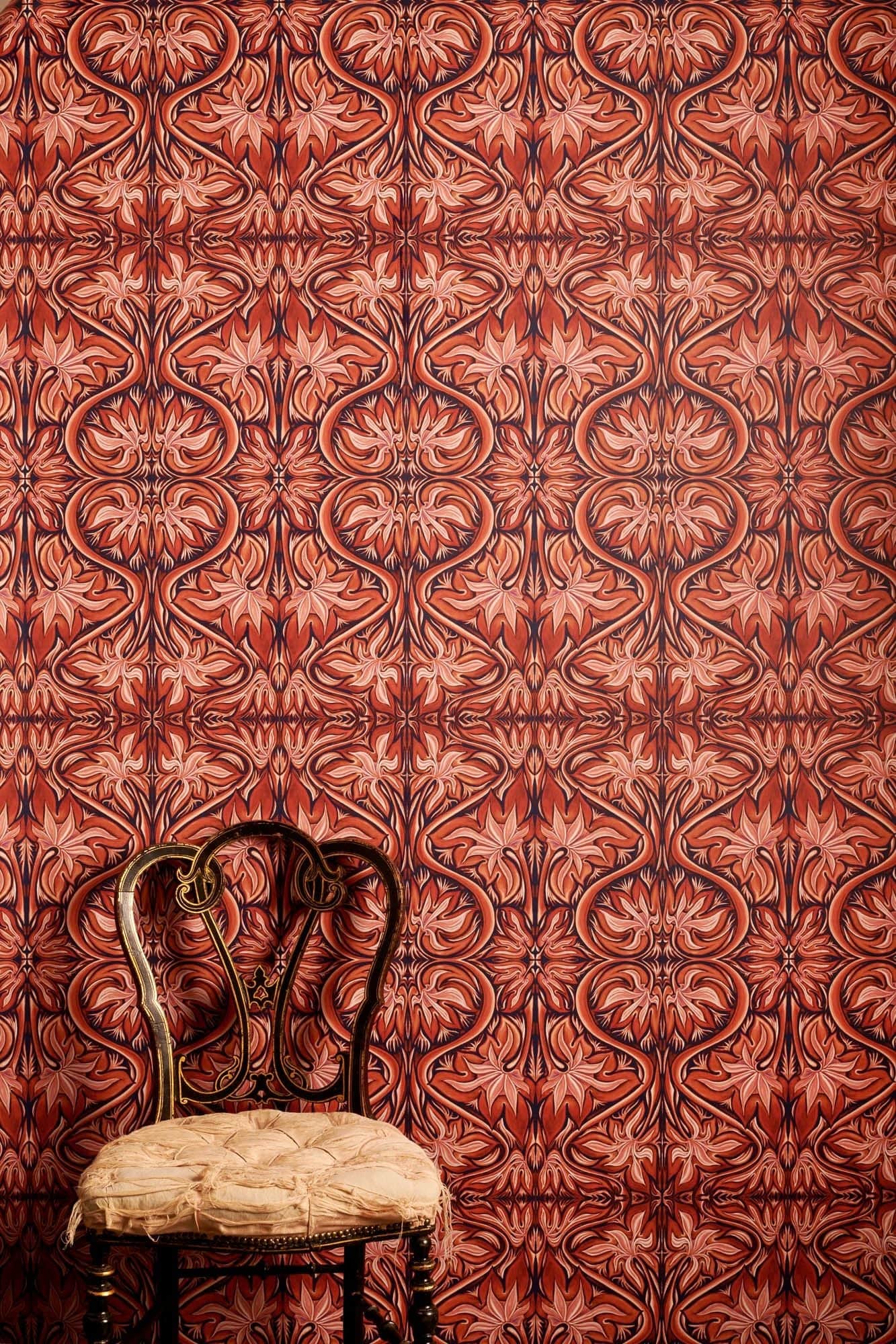 Vittoria Flame Wallpaper | Maison Flâneur
