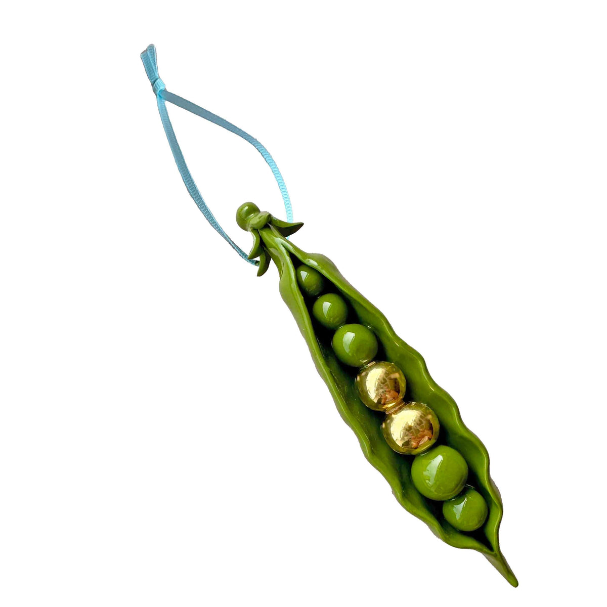 Two Gold Peas in a Pod 2.0 Christmas Decoration | Maison Flâneur