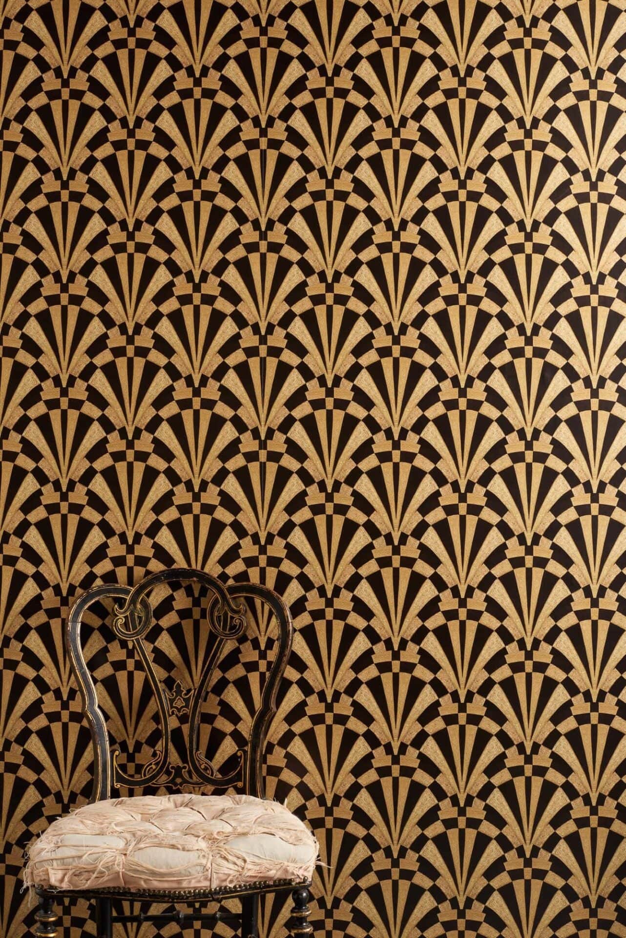 Cleo Gold Wallpaper | Maison Flâneur