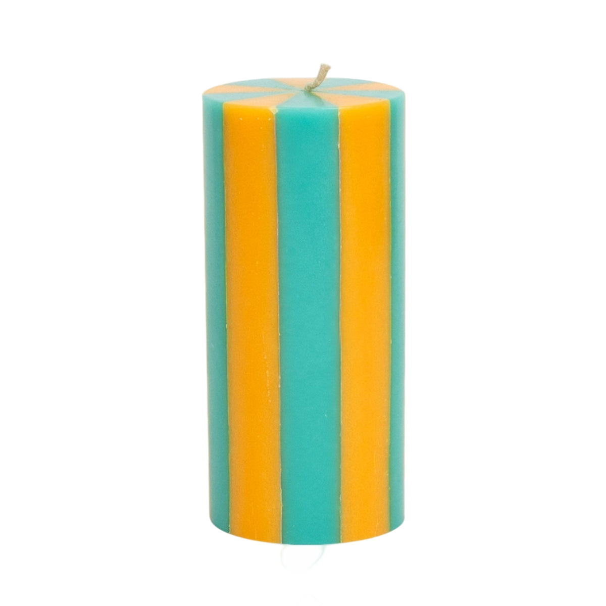 Medium Pillar Candle - Gold Ore / Teal Fade | Maison Flâneur