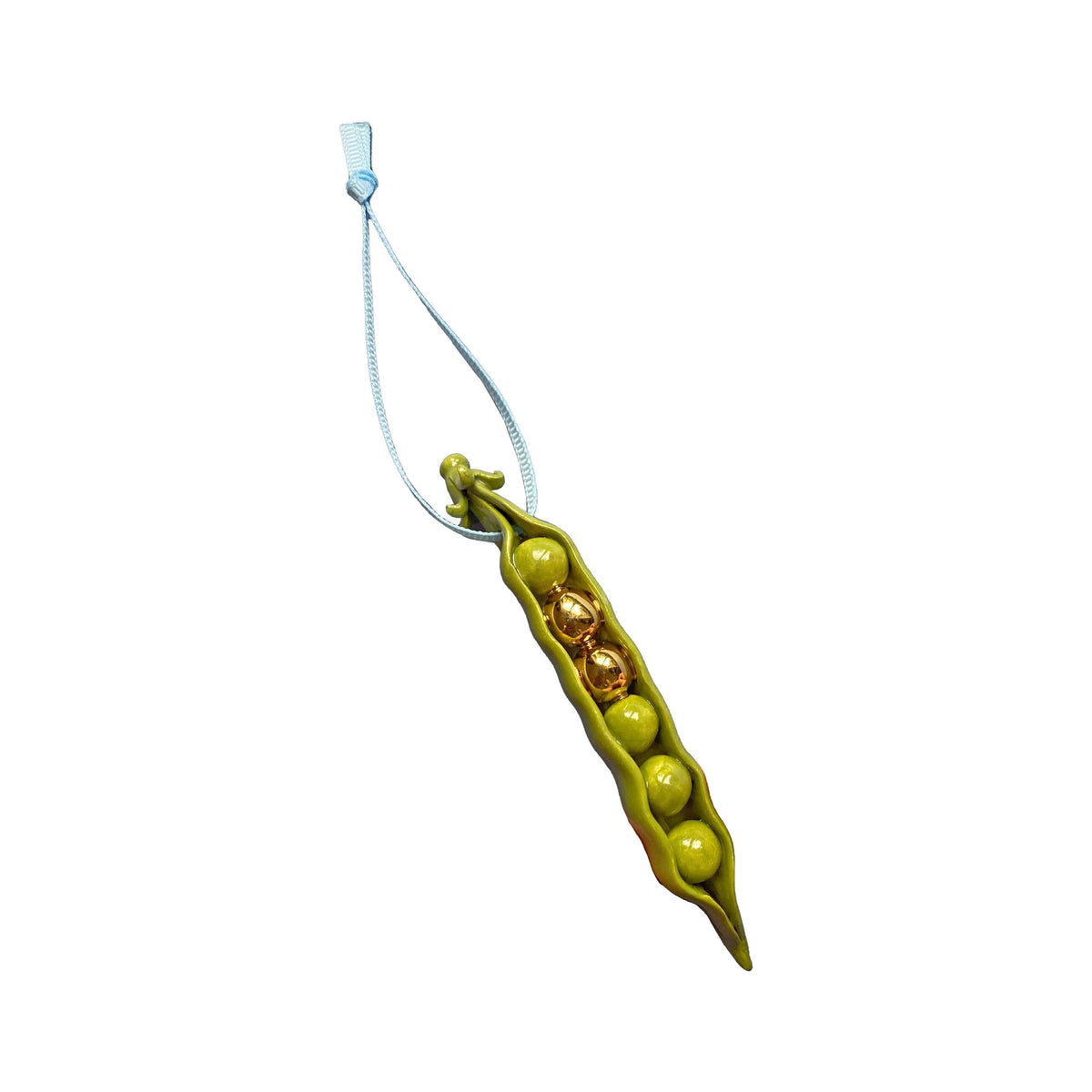 Two Gold Peas in a Pod Christmas Decoration | Maison Flâneur