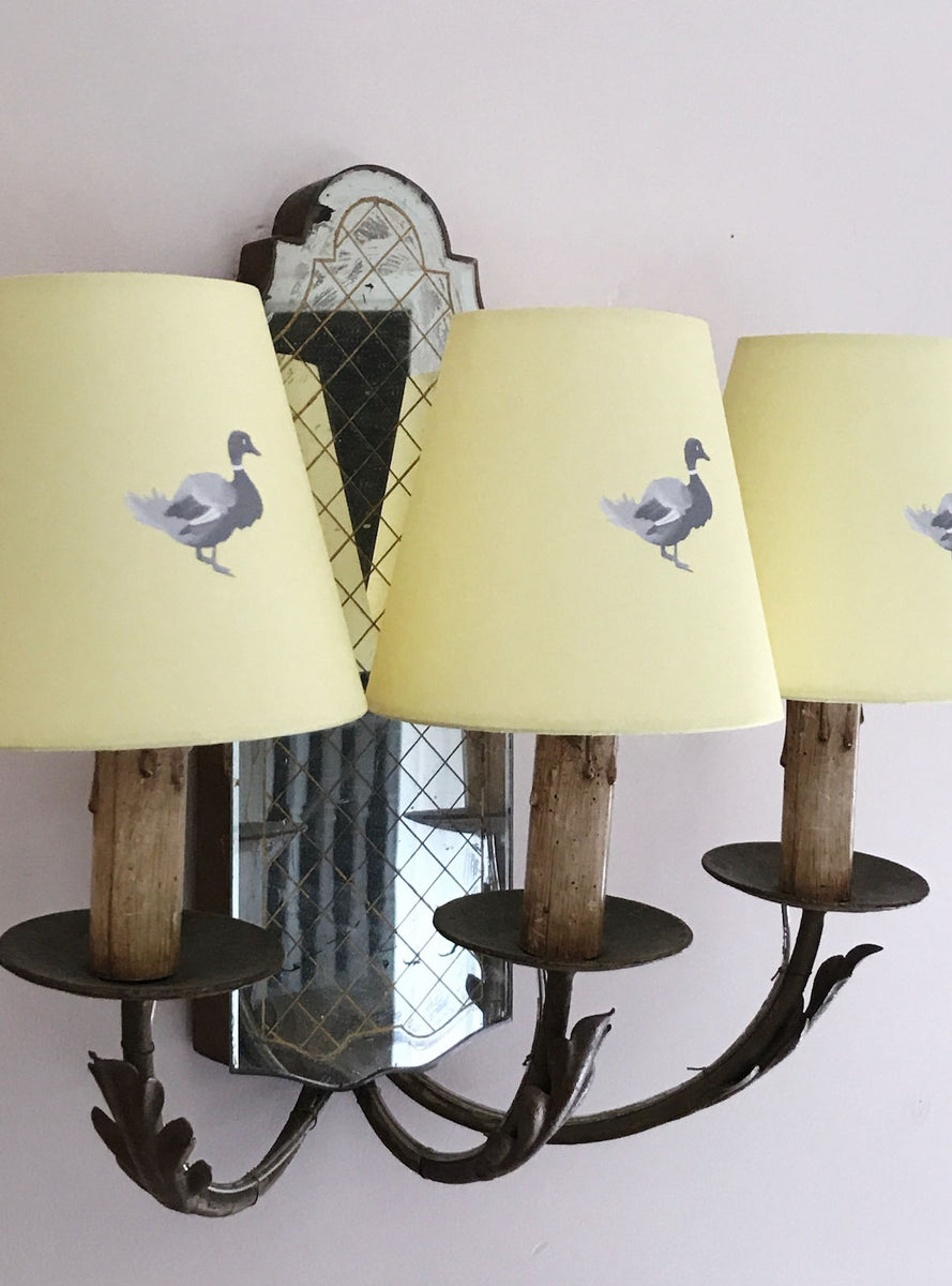 5” Candle Clip Lampshade Ducks In A Row – BLYTHE | Maison Flâneur