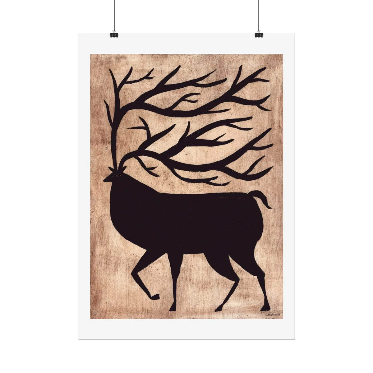 Tabby Booth Fine Art Print of Painting • DEER | Maison Flâneur