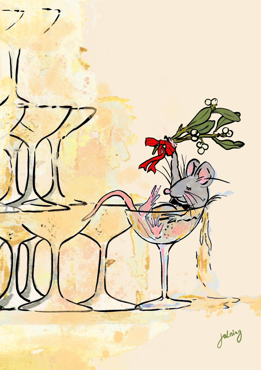 Pickled Mouse Christmas Cards - Set of 6 | Maison Flâneur