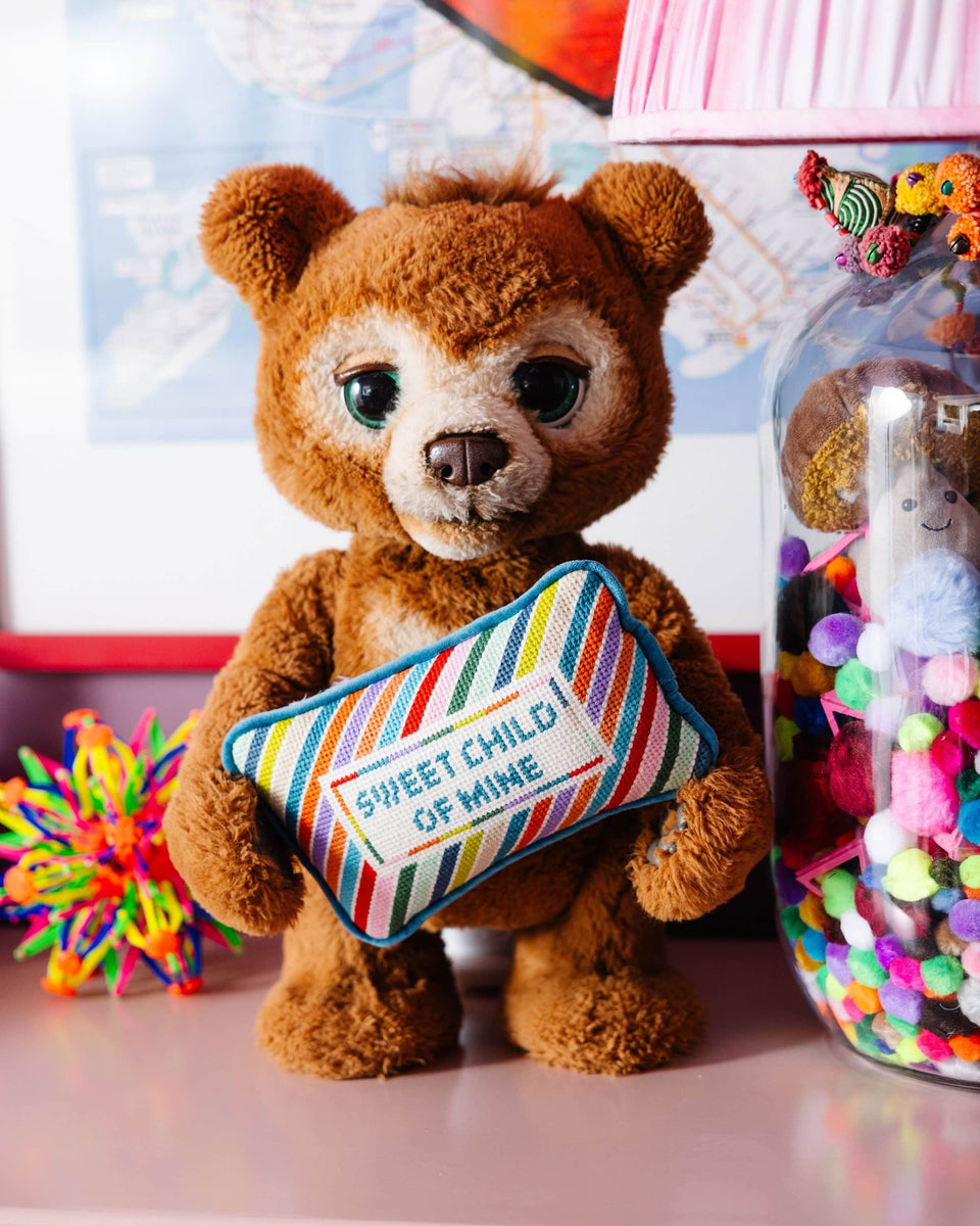 Sweet Child Of Mine Mini Needlepoint Pillow | Maison Flâneur