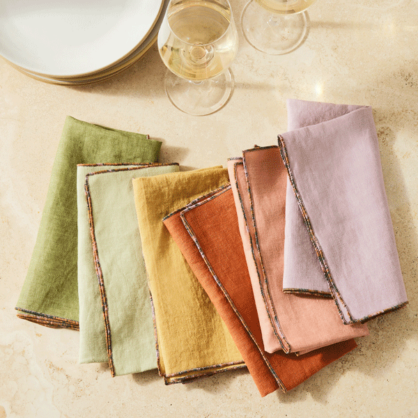 Mix-and-Match Chroma Napkins | Set of 6 | Maison Flâneur