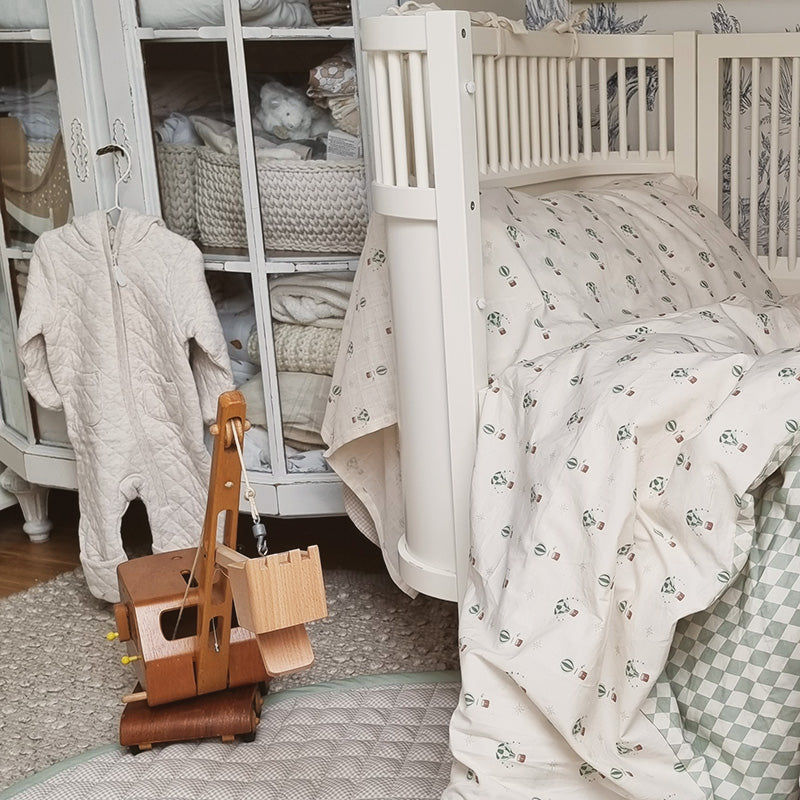 Organic Duvet Bedding Set - Hot Air Balloons | Maison Flâneur