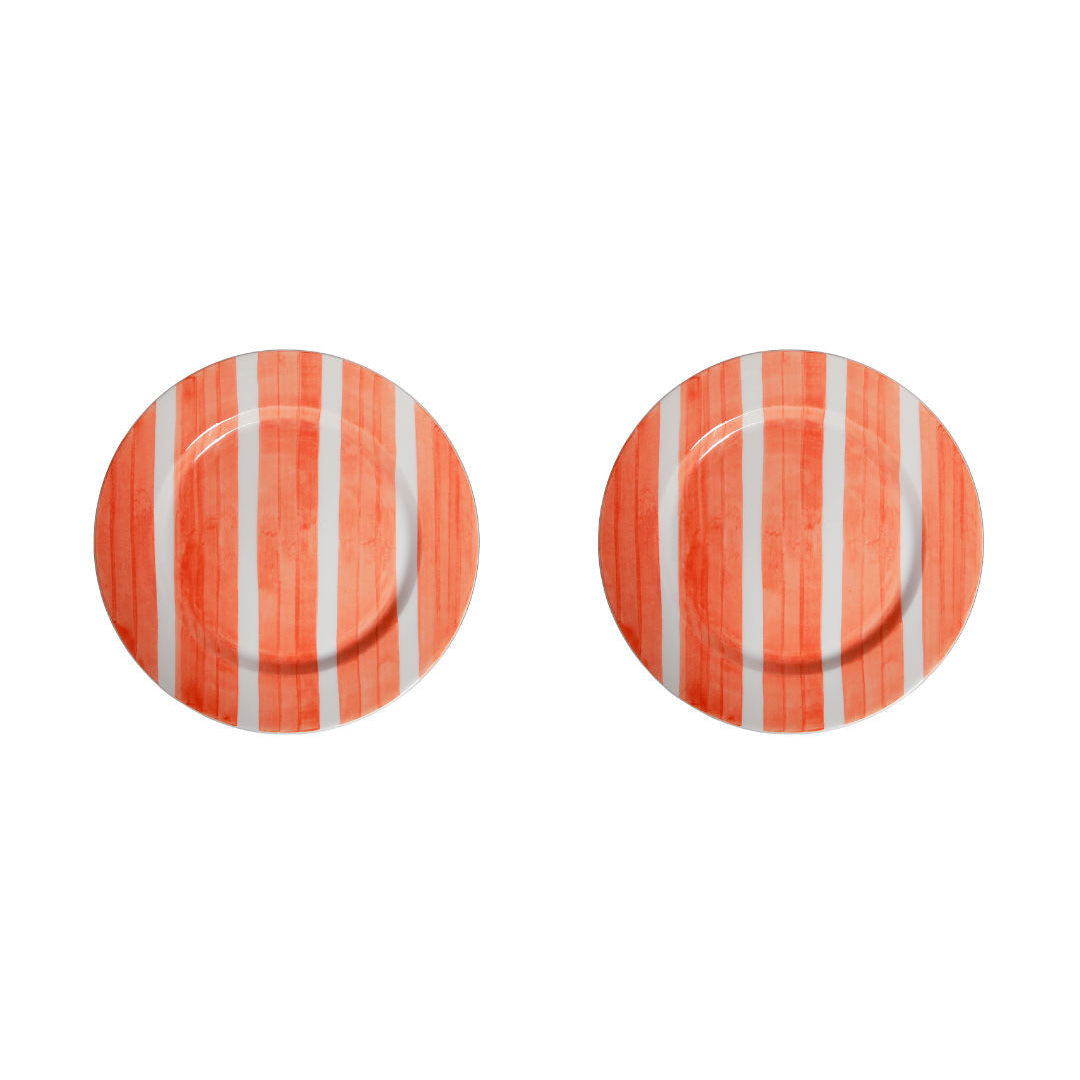 Coast Orange Dinner Plates Set-Of-Two | Maison Flâneur