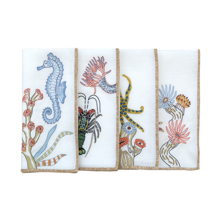 Marine Life - Table Napkin (Set of 4) | Maison Flâneur