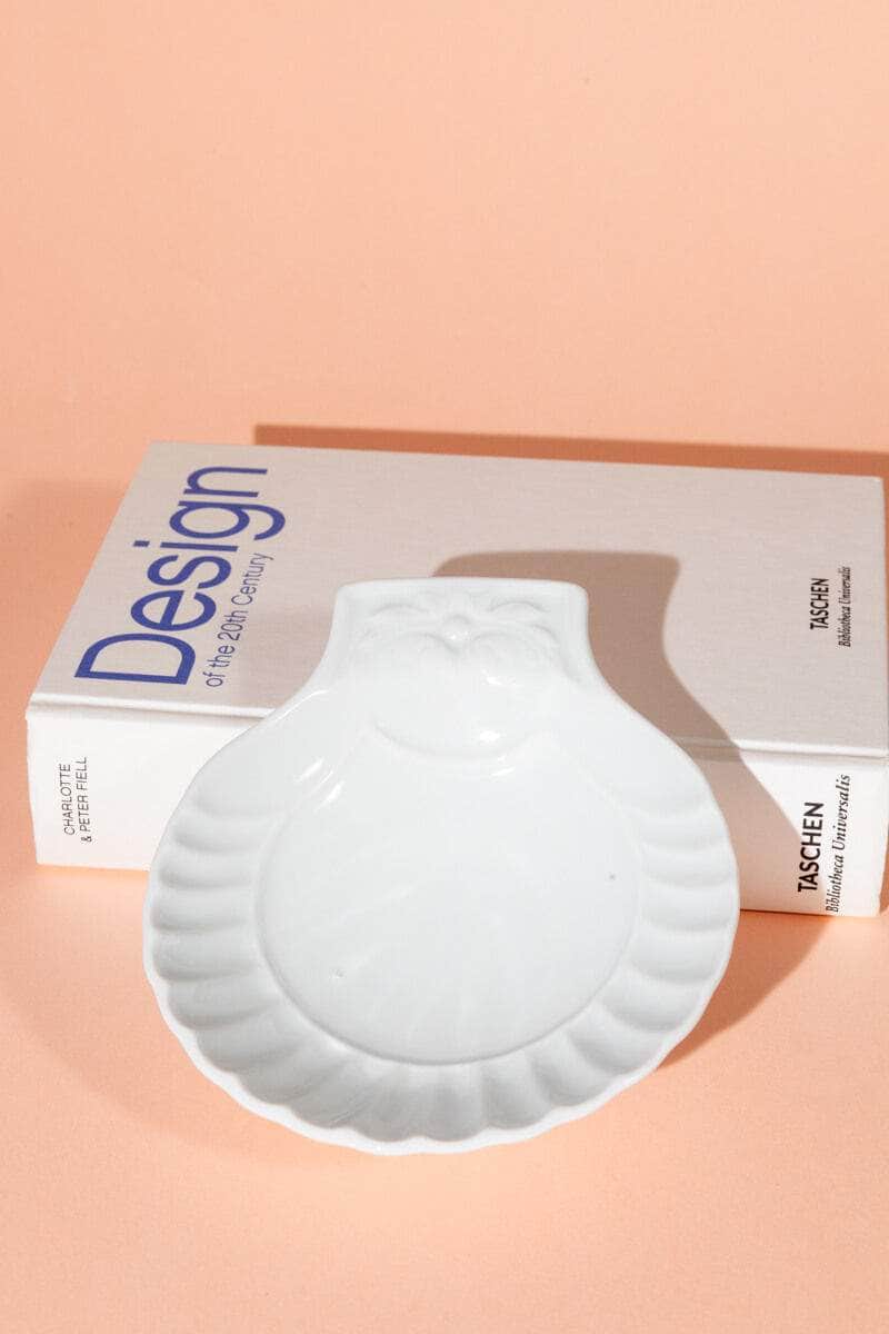 Vintage French Shell Porcelain Dish by Pillivuyt | Maison Flâneur