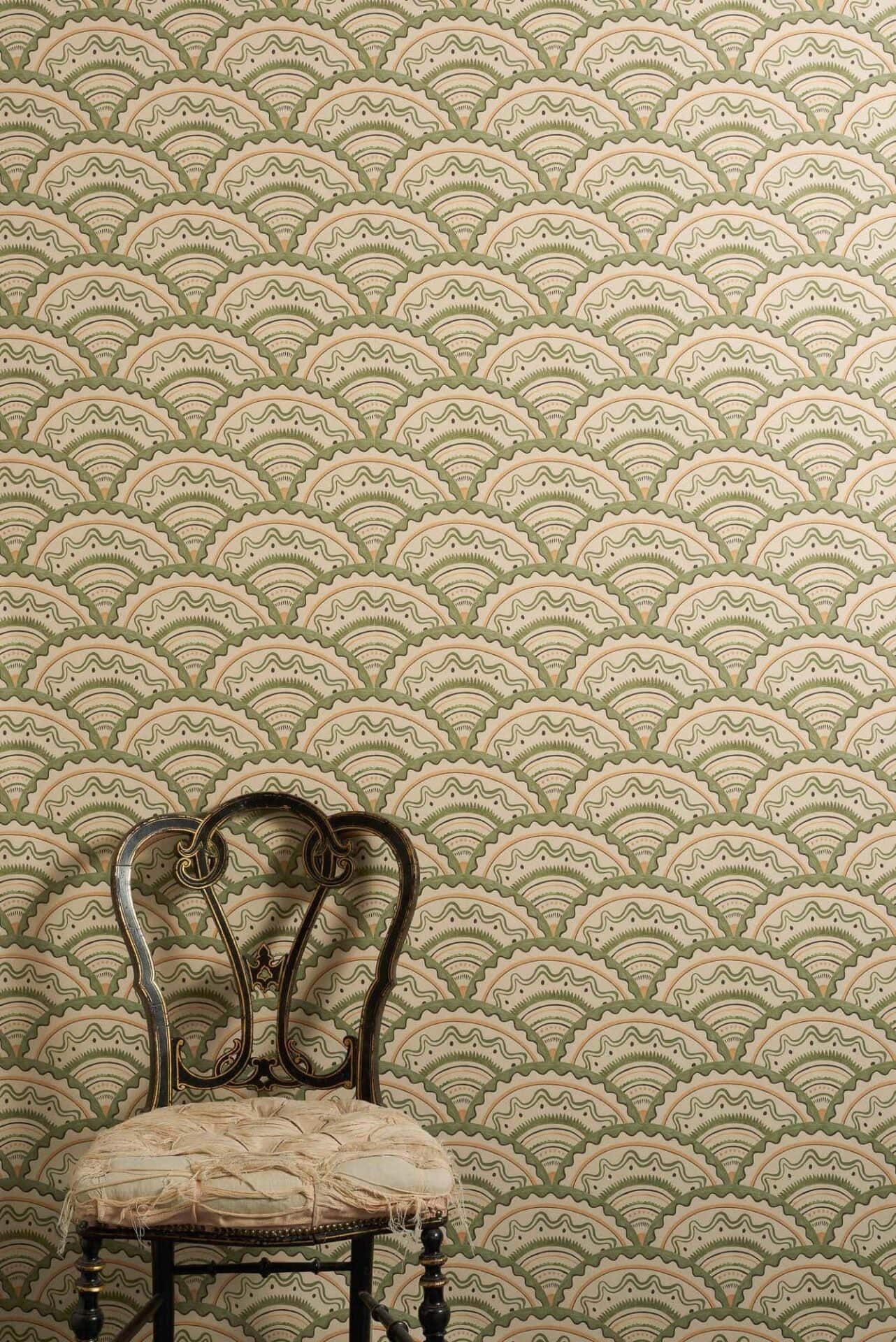 Clarice Verte Wallpaper | Maison Flâneur