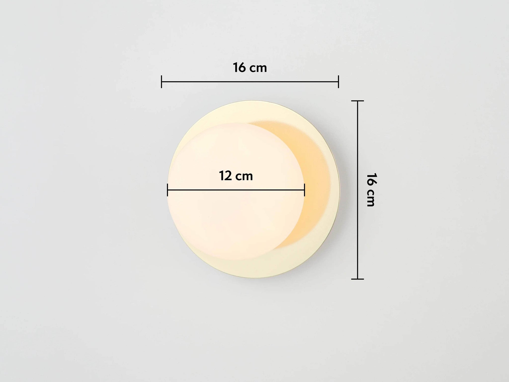 Brass opal disc wall light | Maison Flâneur